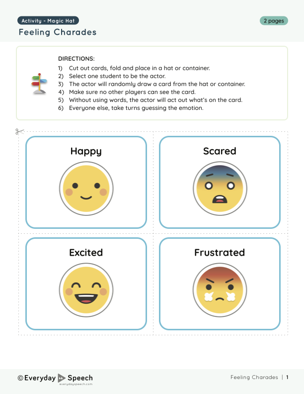 No Prep SEL Lesson For Pre-K & Kindergarten
